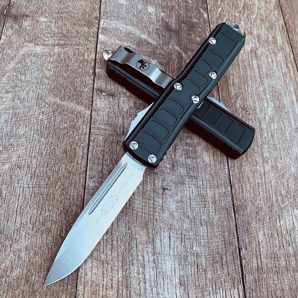 Microtech Utx 85 Ii Stepside Otf Automatic Knife 3 Drop Point Stonewa