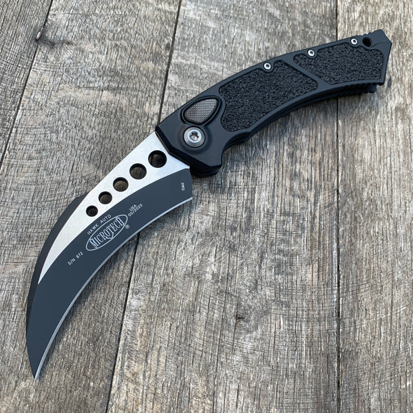 Microtech Hawk Automatic (4" Black) 166-1 – GearBarrel.com