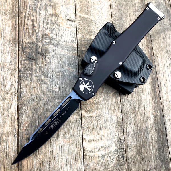 Microtech Halo VI S/E OTF Automatic (4.4" Black) 251-1 Non-Safety ...